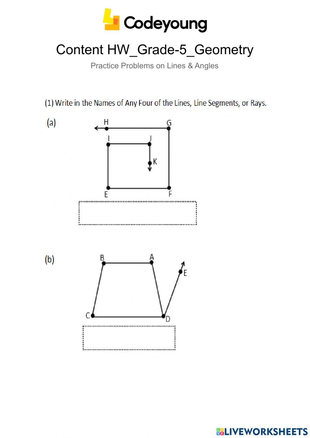 2140530 | Content-HW-Practice Problems on Lines & Angles