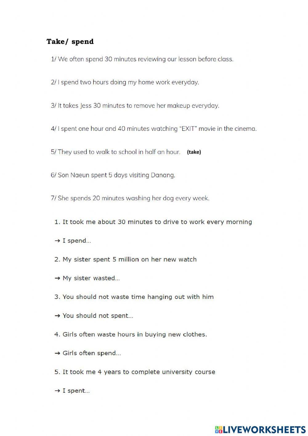 2430729 | take-spend | mi0926 | LiveWorksheets