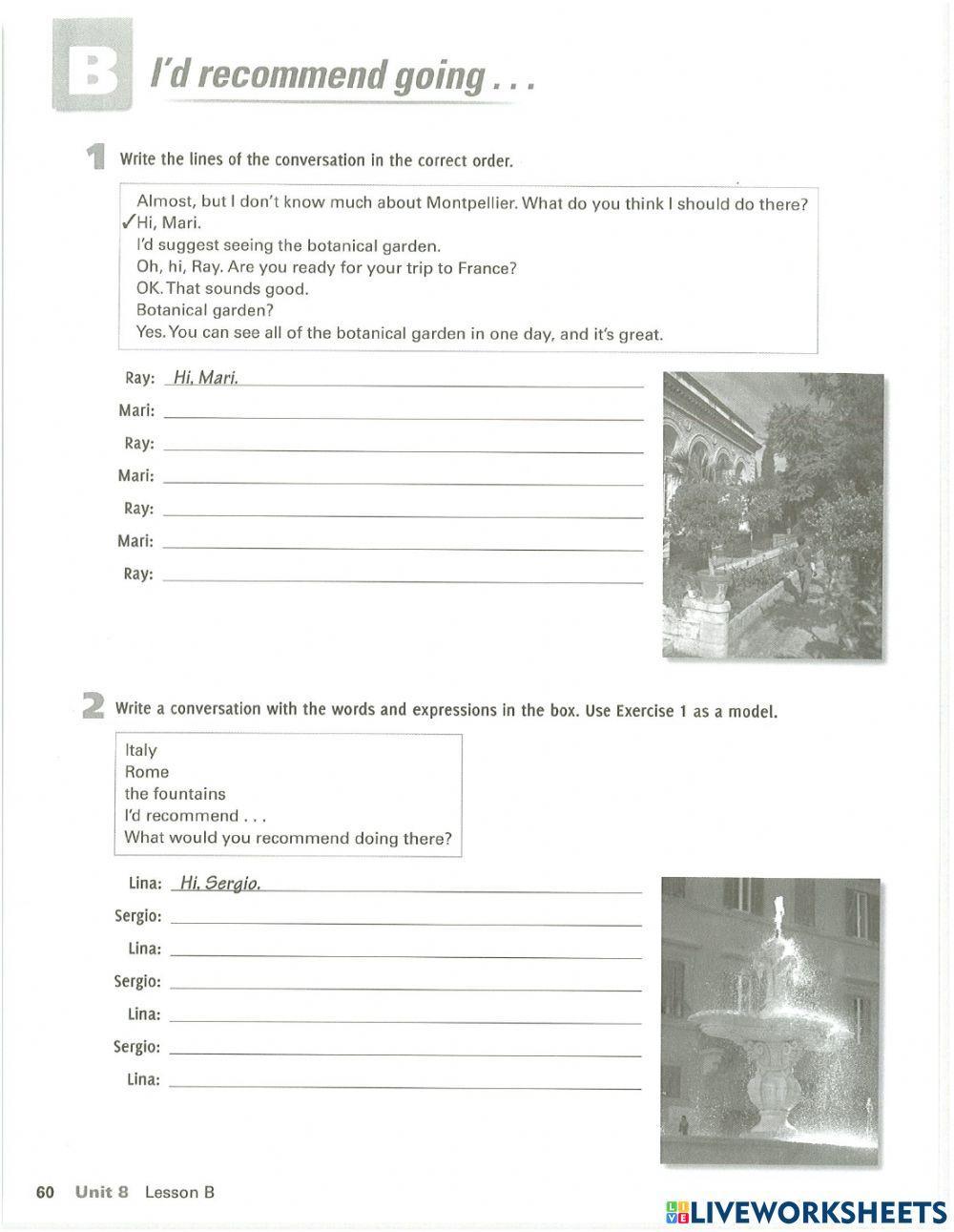 Mien Unit 8 Lesson B worksheet | Live Worksheets