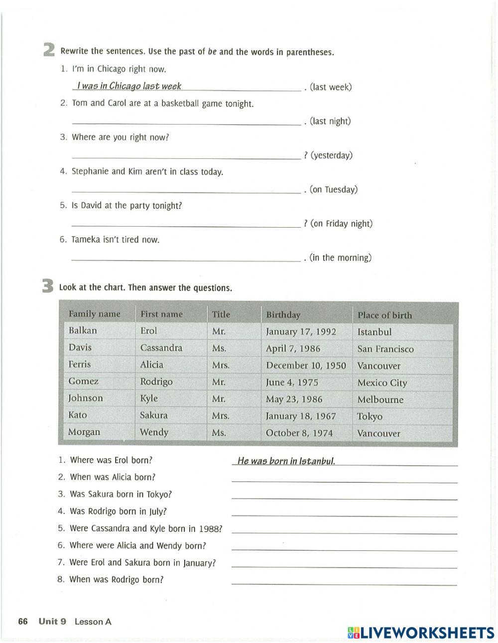 Mien Unit 9 Lesson A worksheet | Live Worksheets