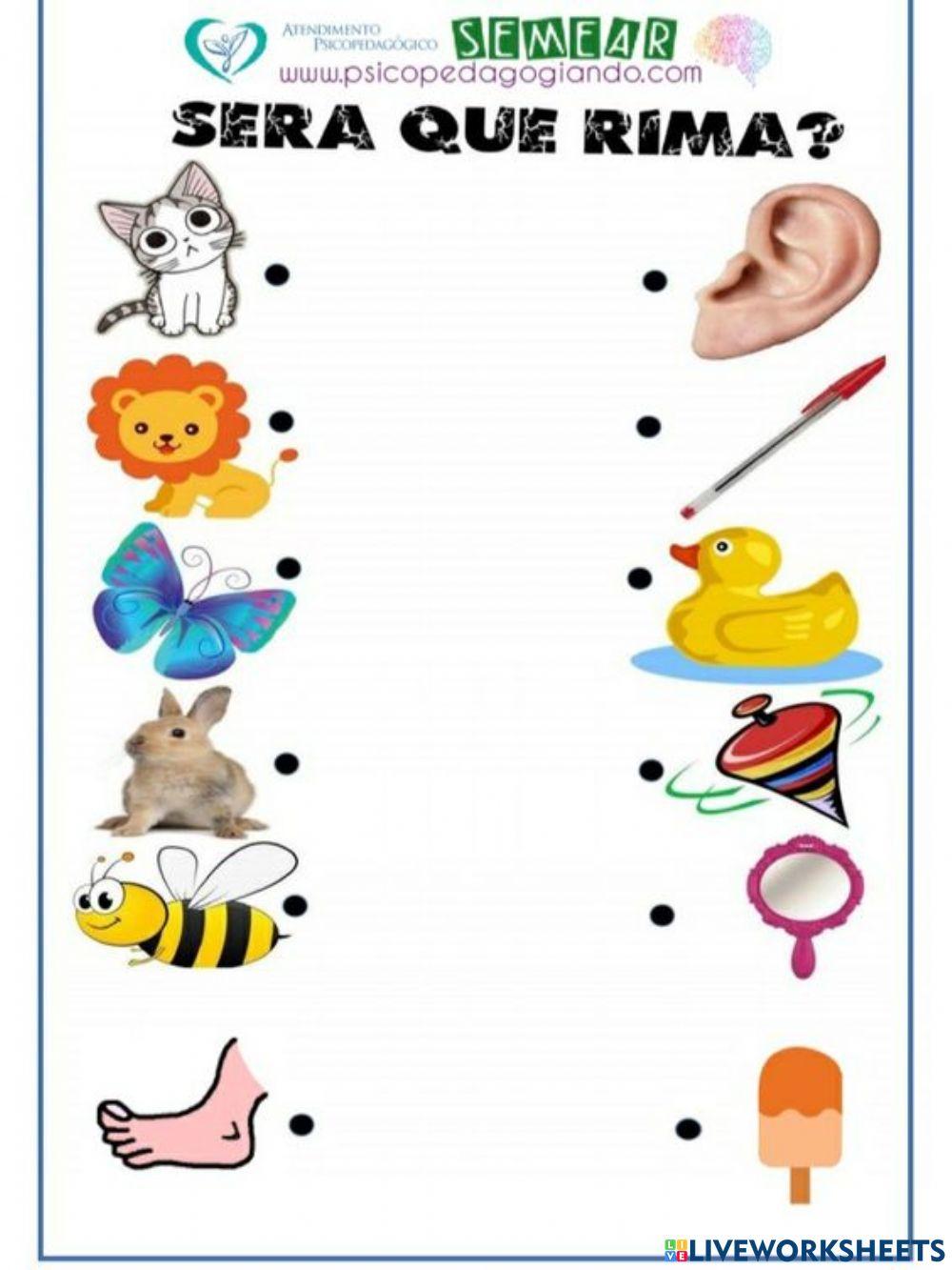 Rima | Free Interactive Worksheets | 2141048