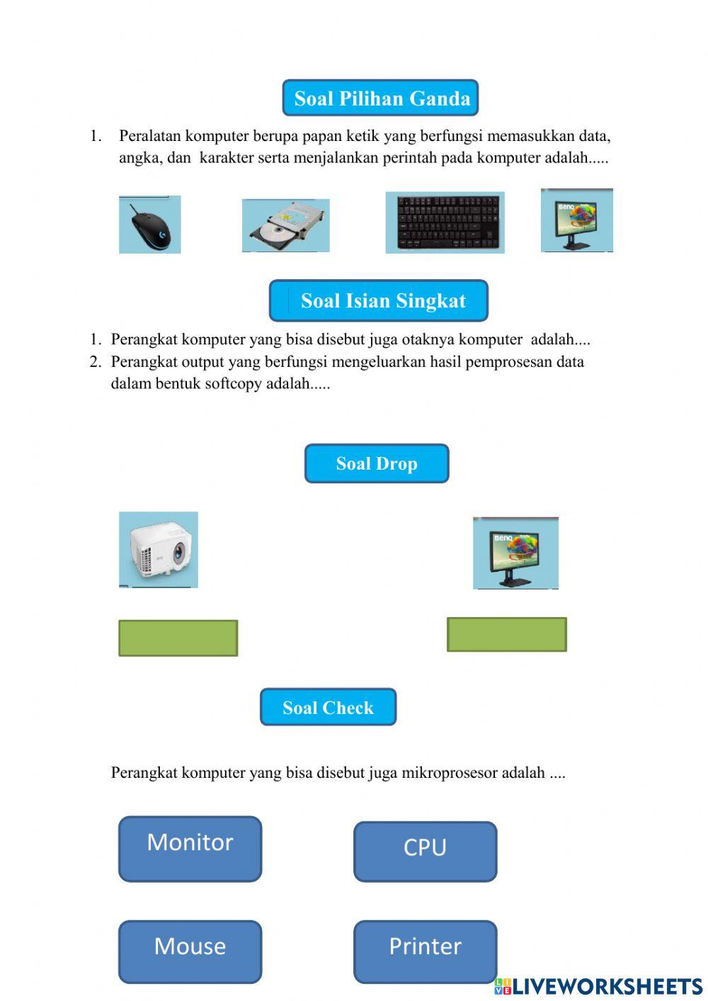 Lkpd informatika | Live Worksheets