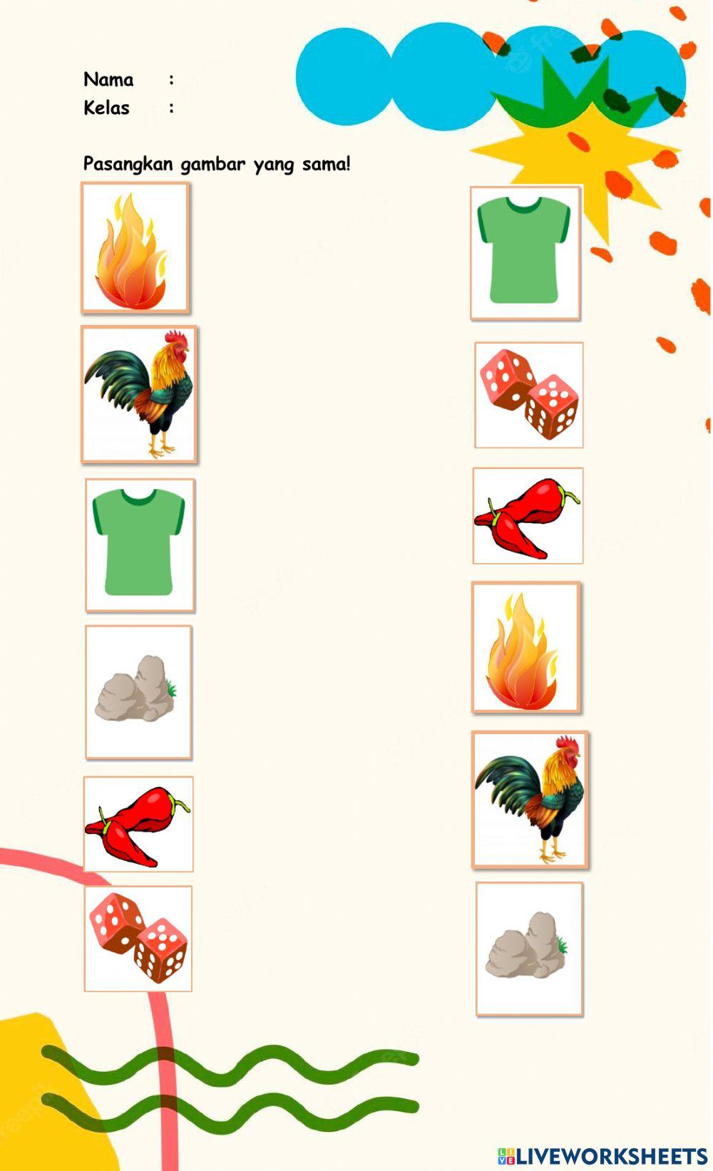 Nama benda | Free Interactive Worksheets | 2143096