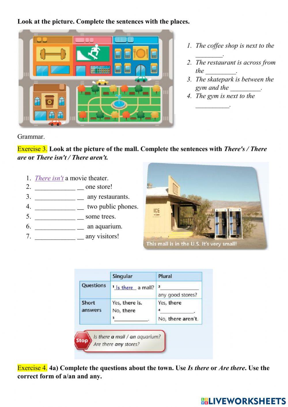 There ishere are worksheet | Live Worksheets