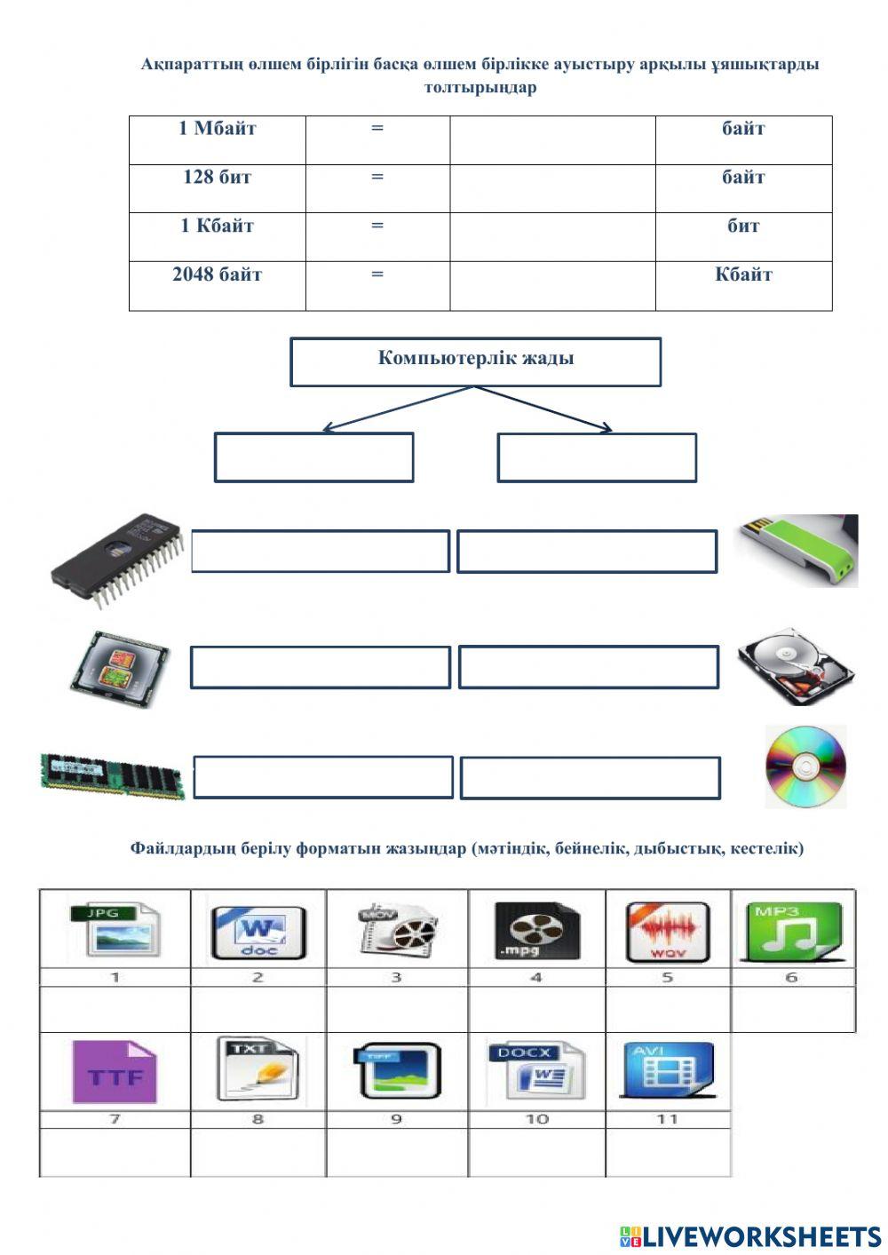 Informatika | Free Interactive Worksheets | 2144375