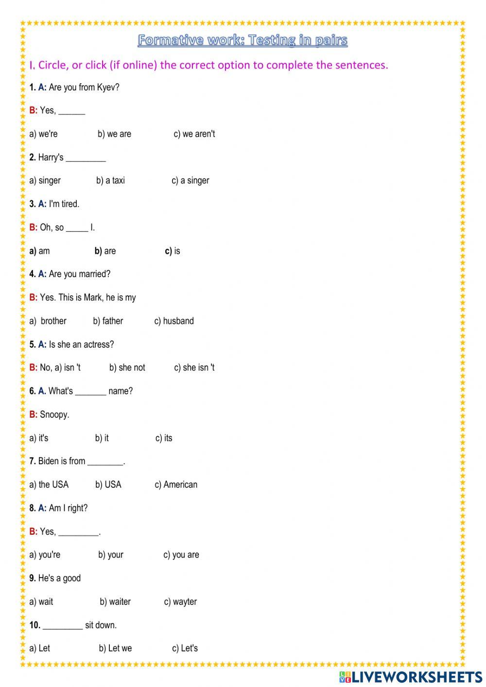 AET Prep School Testing in Pairs 2144447 | mjomarkes