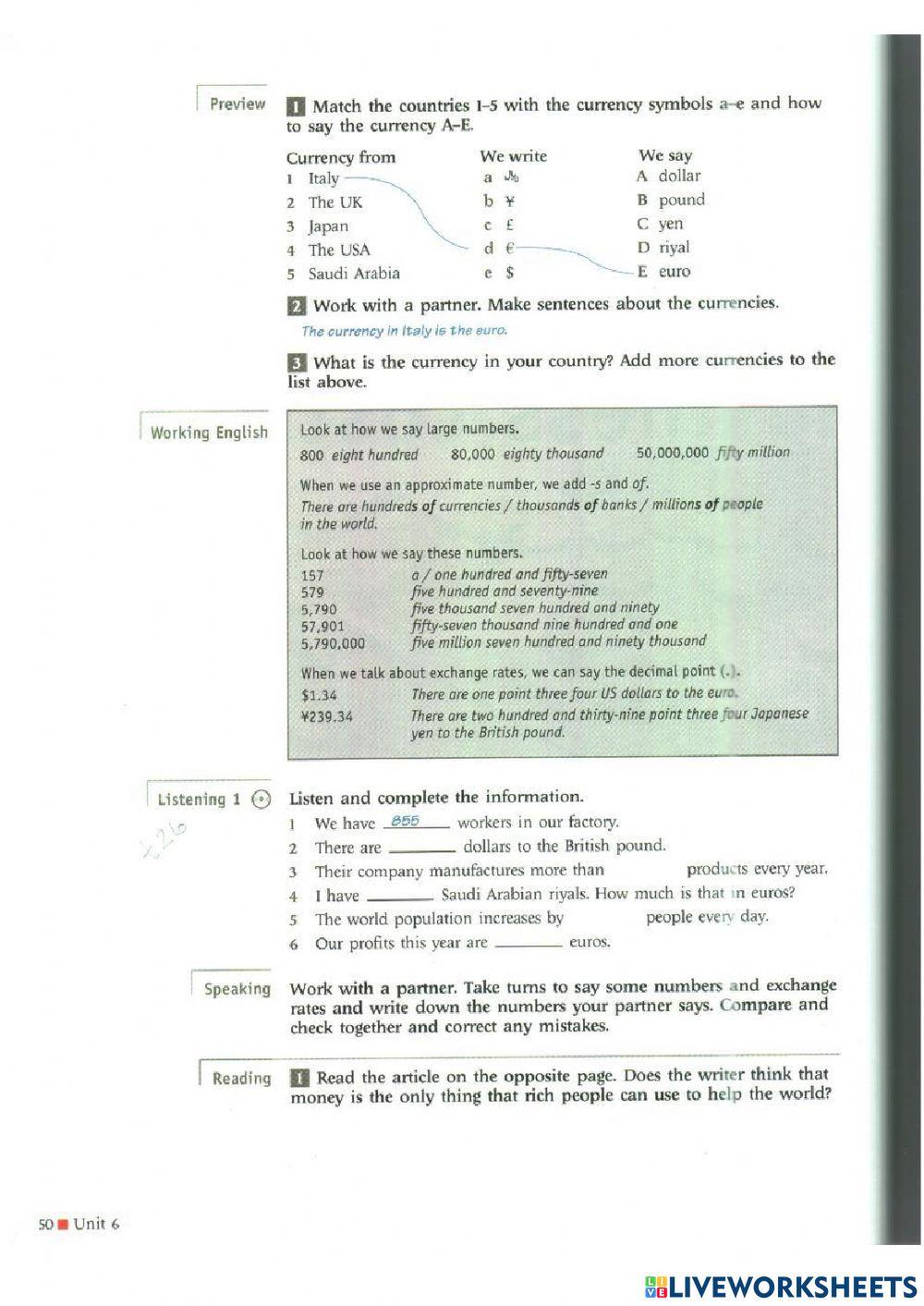 Money online exercise for Elementary | Live Worksheets