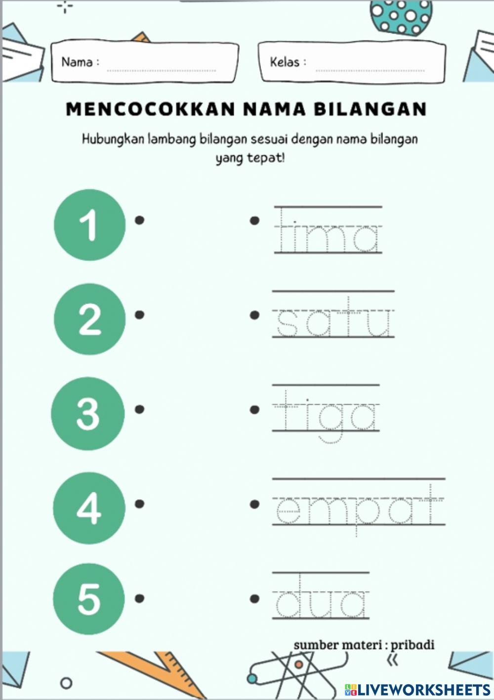 Worksheeet mtk | Free Interactive Worksheets | 2145071