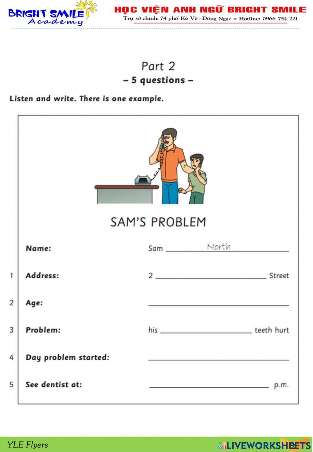 FLYERS MOCK TEST 3 - LISTENING 2433650 | Bright_Smile