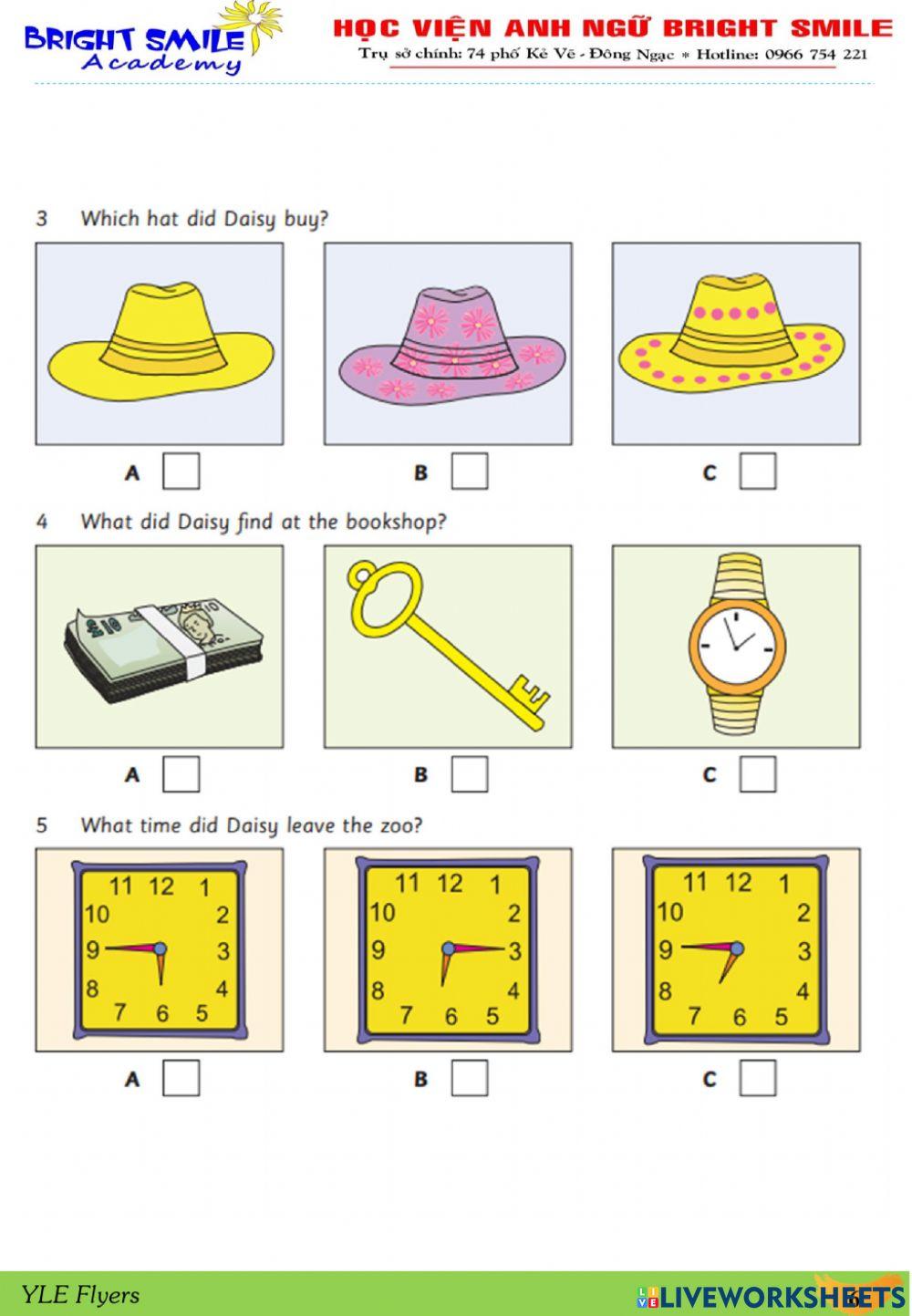 FLYERS MOCK TEST 3 - LISTENING 2433650 | Bright_Smile