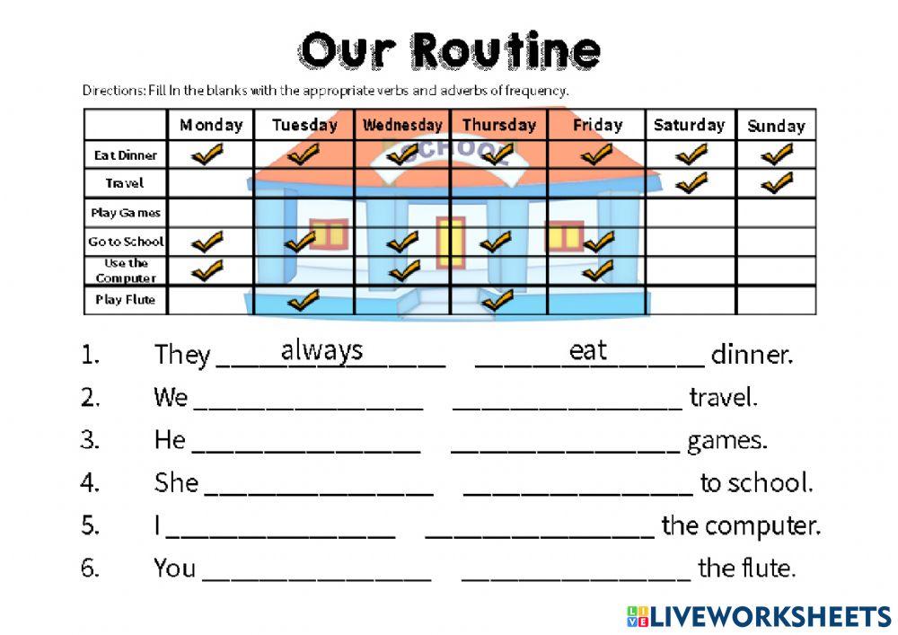 Frequency interactive worksheet for 4 | Live Worksheets