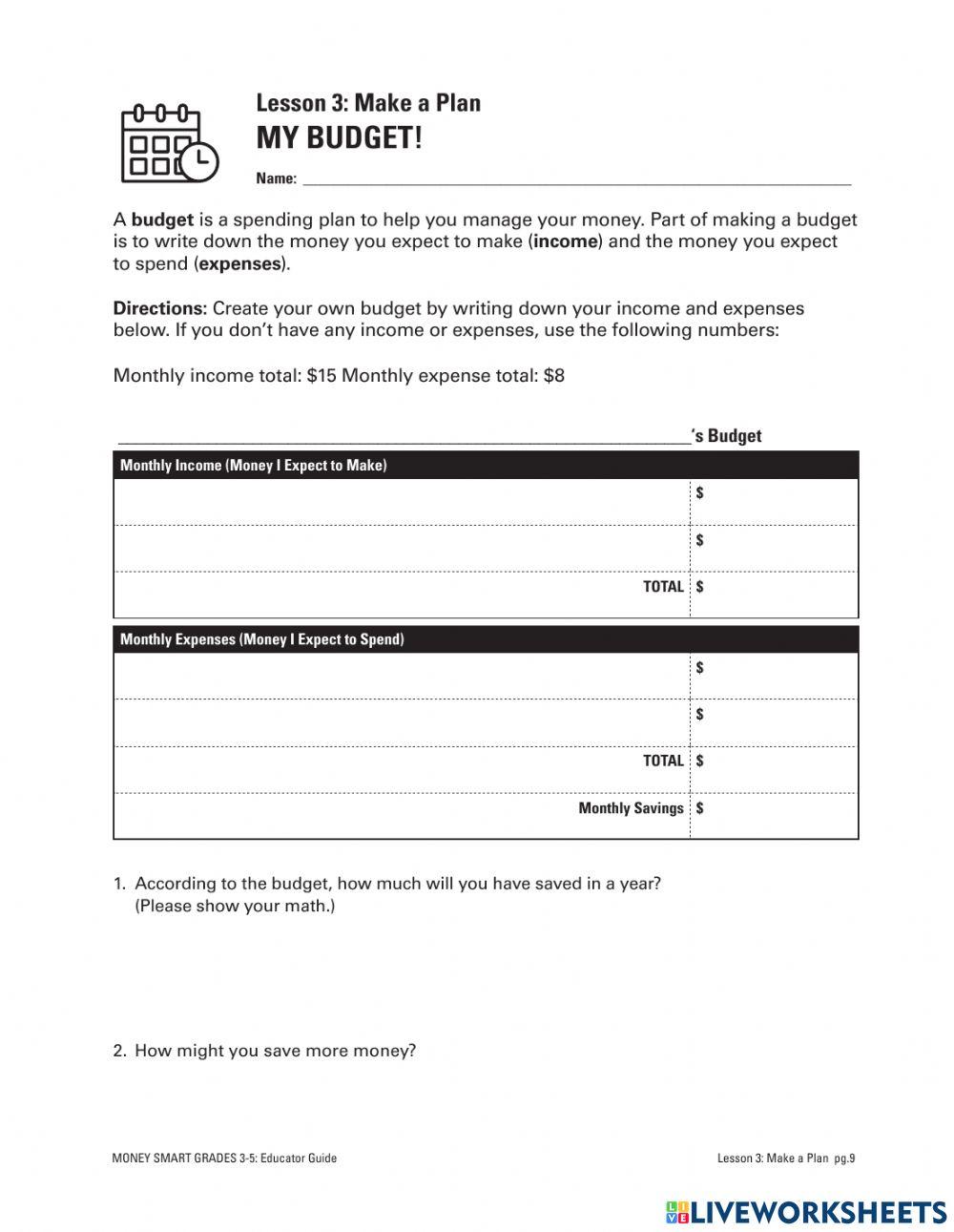Budgeting is a Spending Plan | MamaNajai | Live