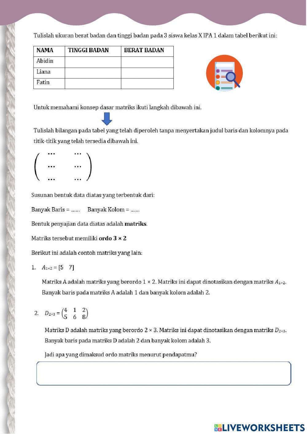 LKPD 1: Notasi,… | Free Interactive Worksheets | 2146183