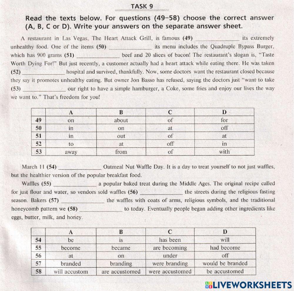 Use of English Extra 1-2 worksheet | Live Worksheets