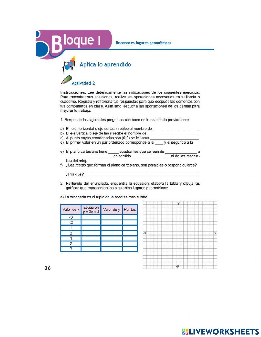 Actividaad 7 worksheet | Live Worksheets