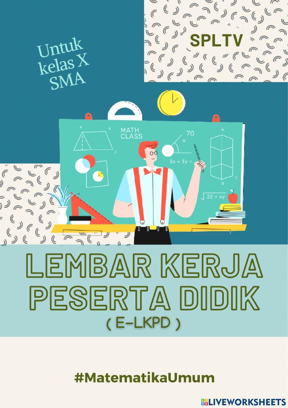 SPLTV 1 online exercise for | Live Worksheets