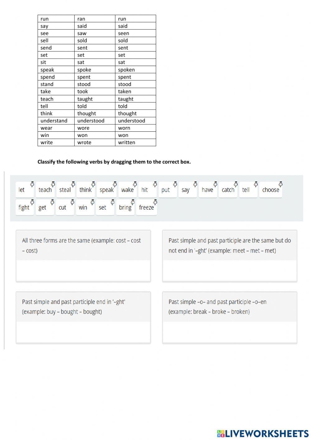 3T - TTS - Grammar and Vocabulary Practice online exercise for | Live ...