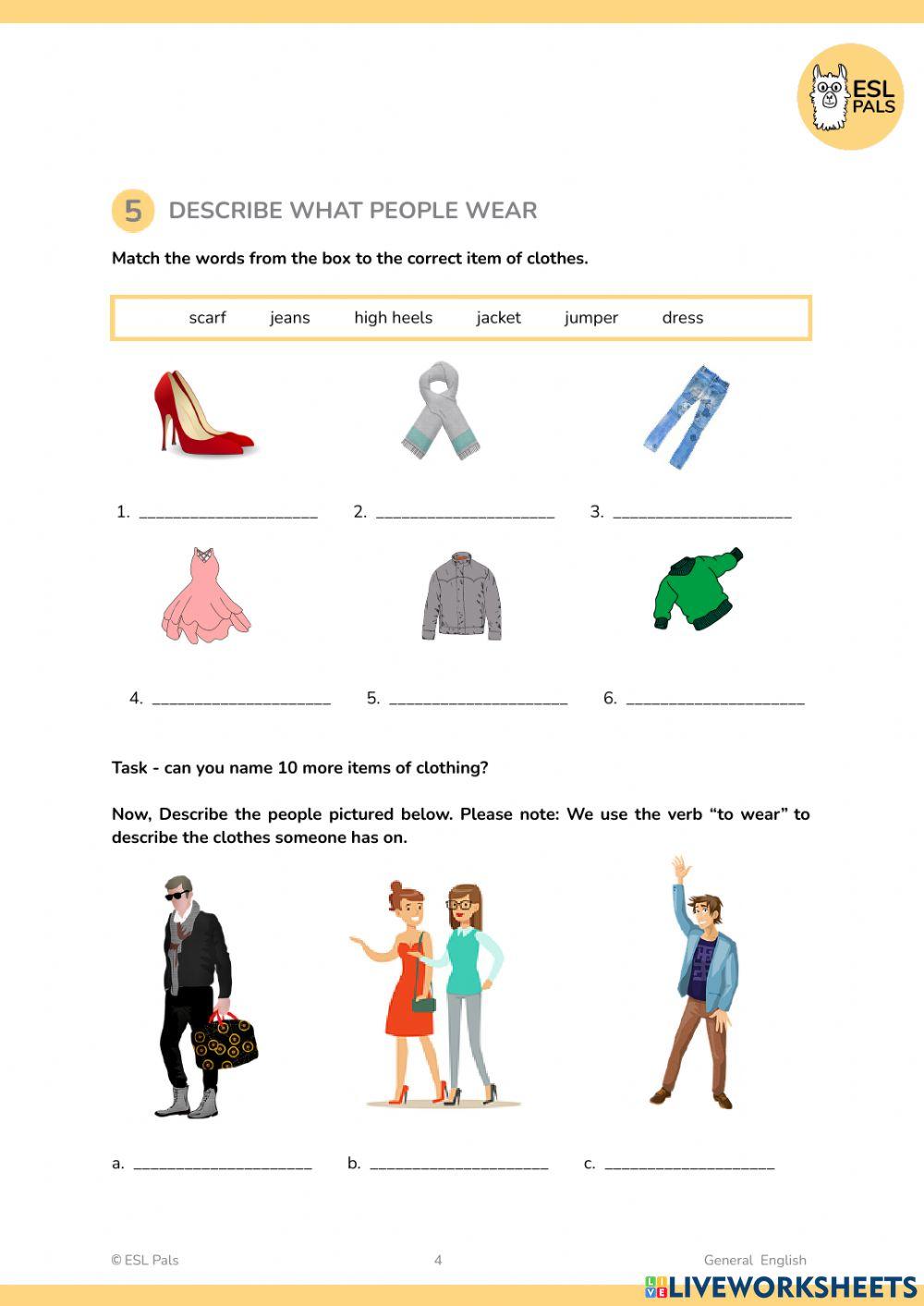 Describing People online exercise for | Live Worksheets