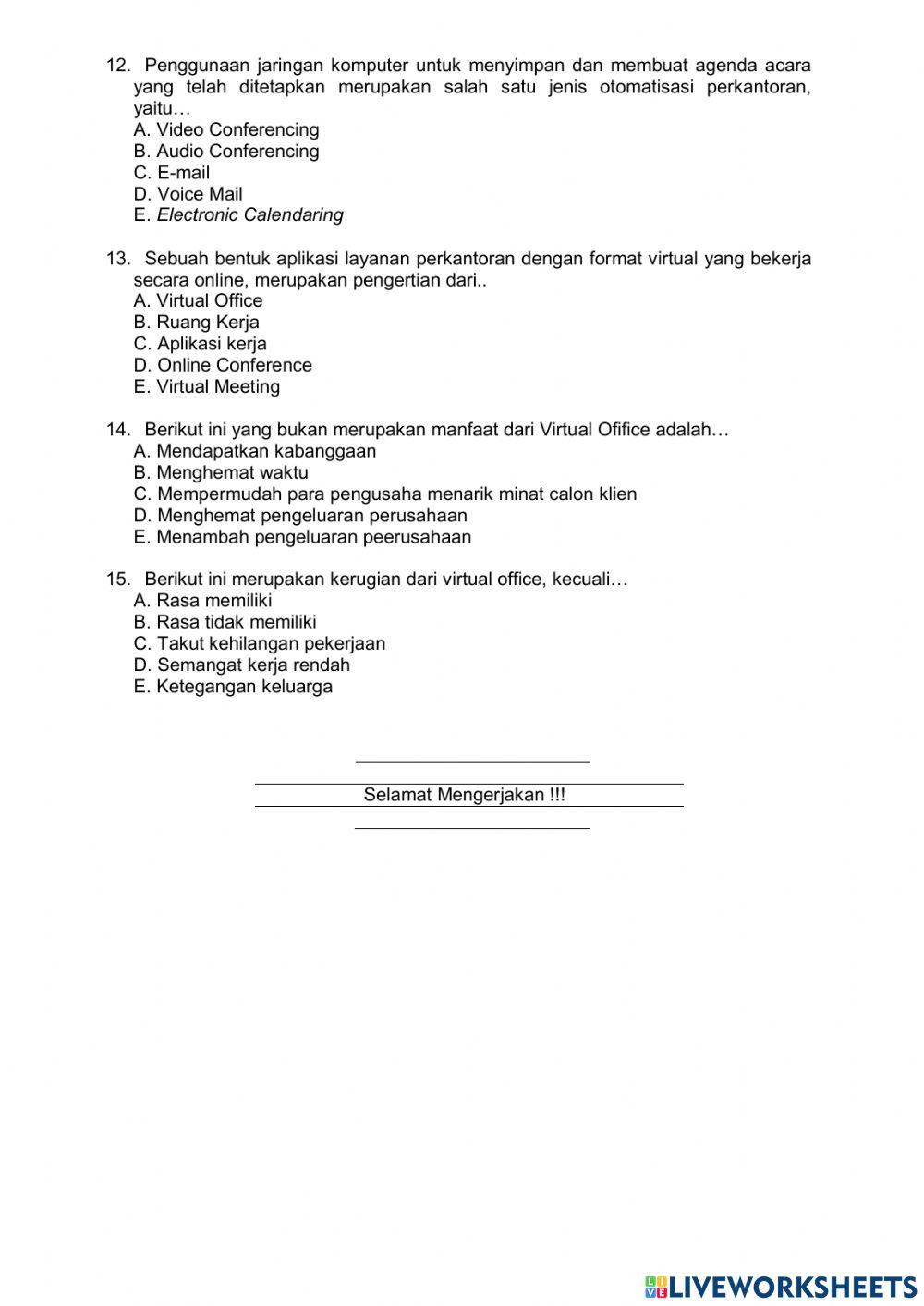 Soal PTS Ganjil Tekper 2150348 | kurniaone | Live