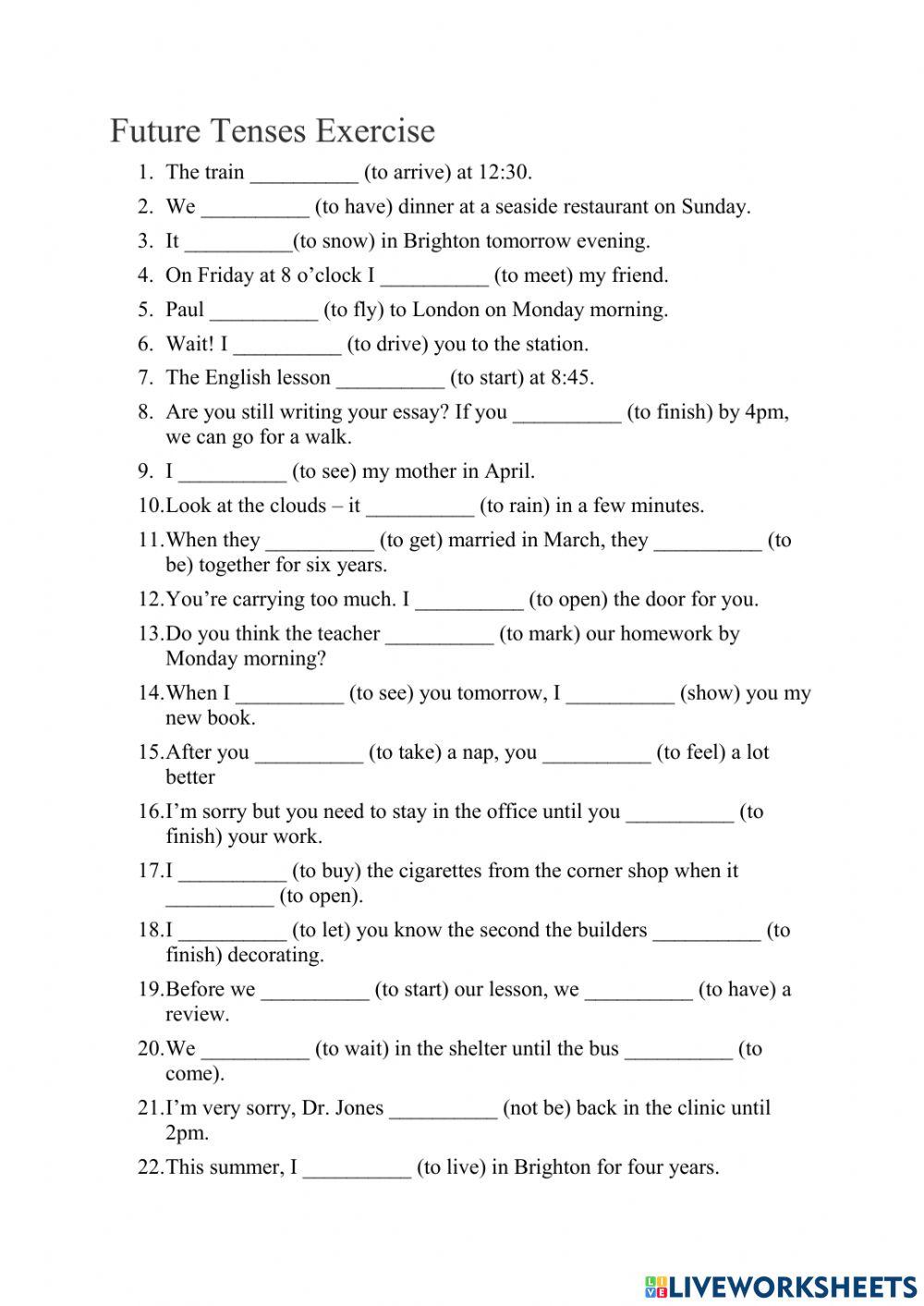 Mixed Future Tenses 6901829 | Csapó Angéla Mária | Live