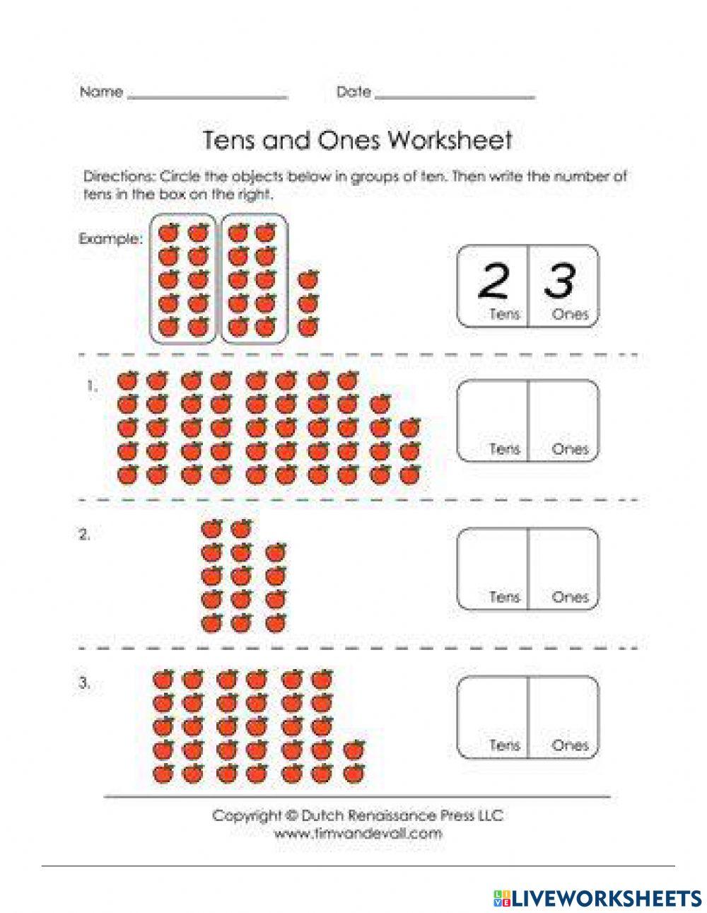 Regrouping Sets worksheet | Live Worksheets