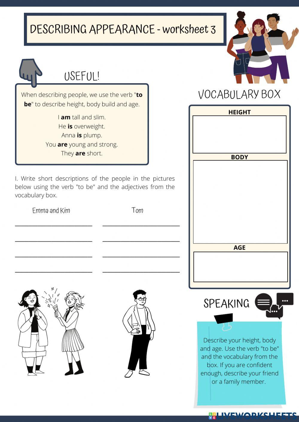 Appearance interactive worksheet for Grade 8 | Live Worksheets