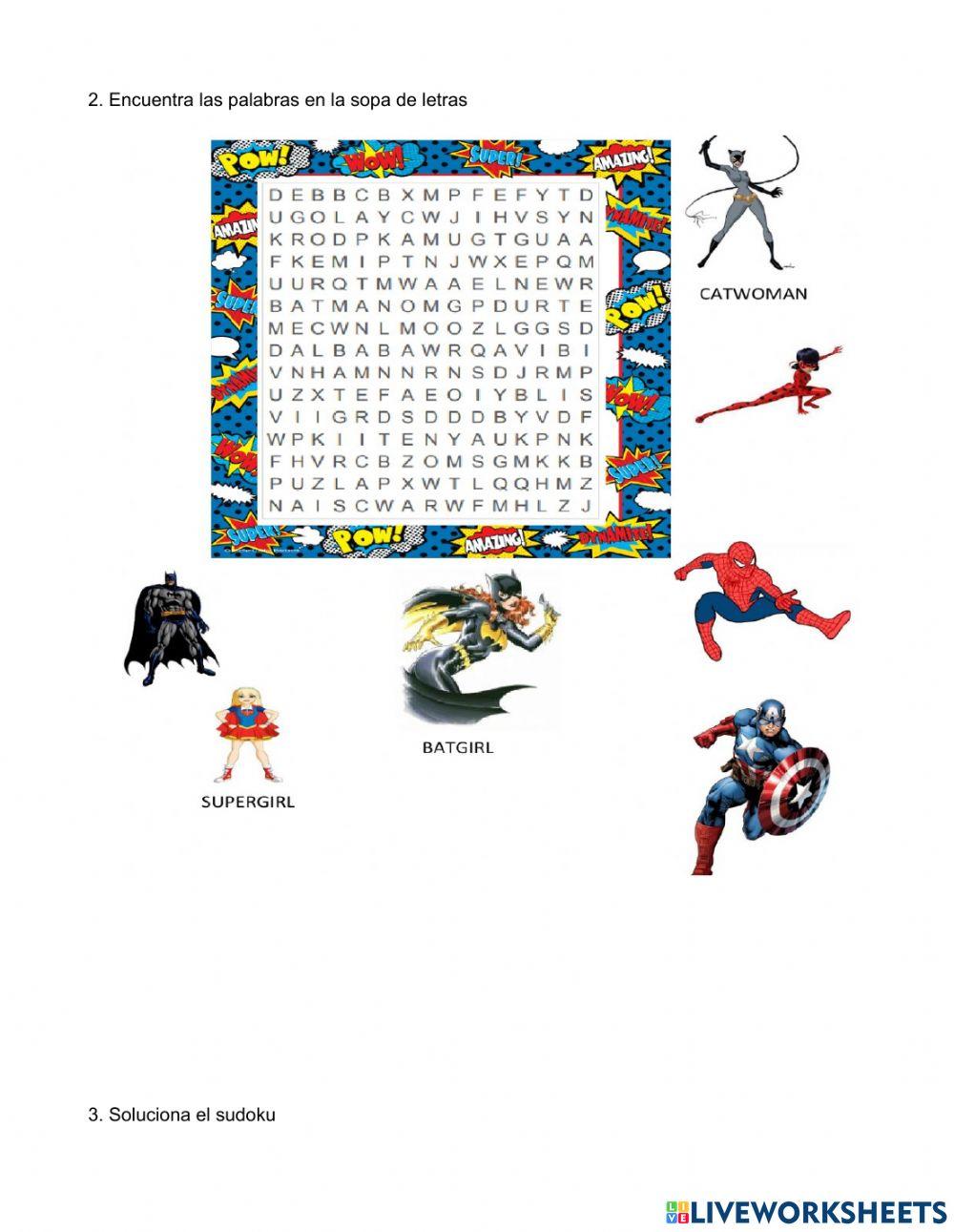 Marvel 2151008 | Majo_2207 | Live Worksheets