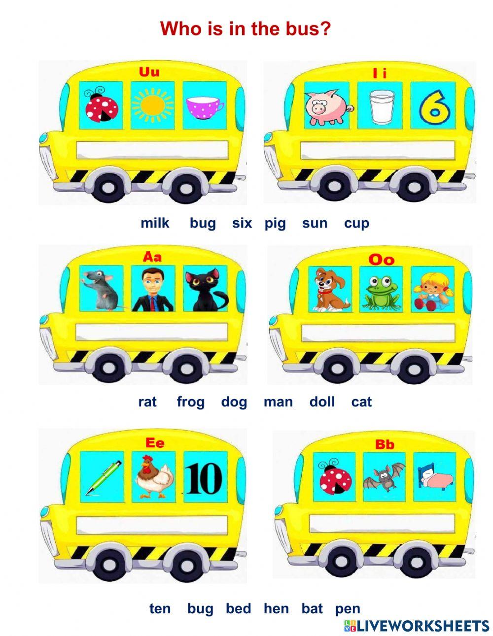 CVC words | Free Interactive Worksheets | 2151017