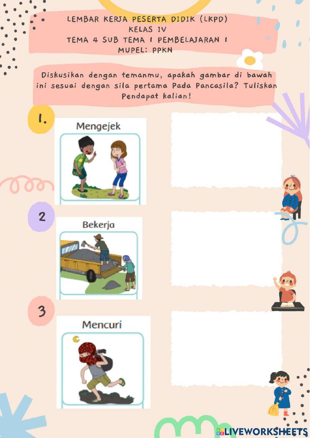 2151208 | LKPD tema 4 sub tema 1 pembelajaran I | dita