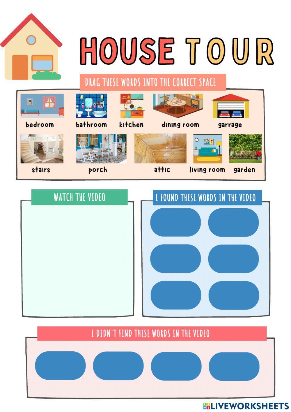 House Tour 2161518 | Yossi Almayera | LiveWorksheets