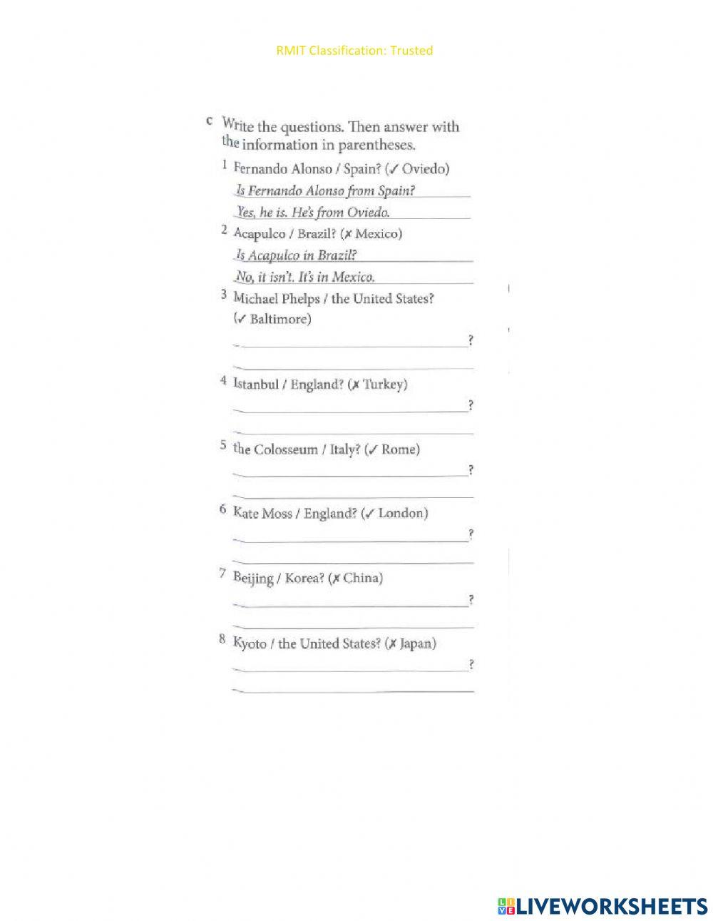 1B Beginner worksheet | Live Worksheets