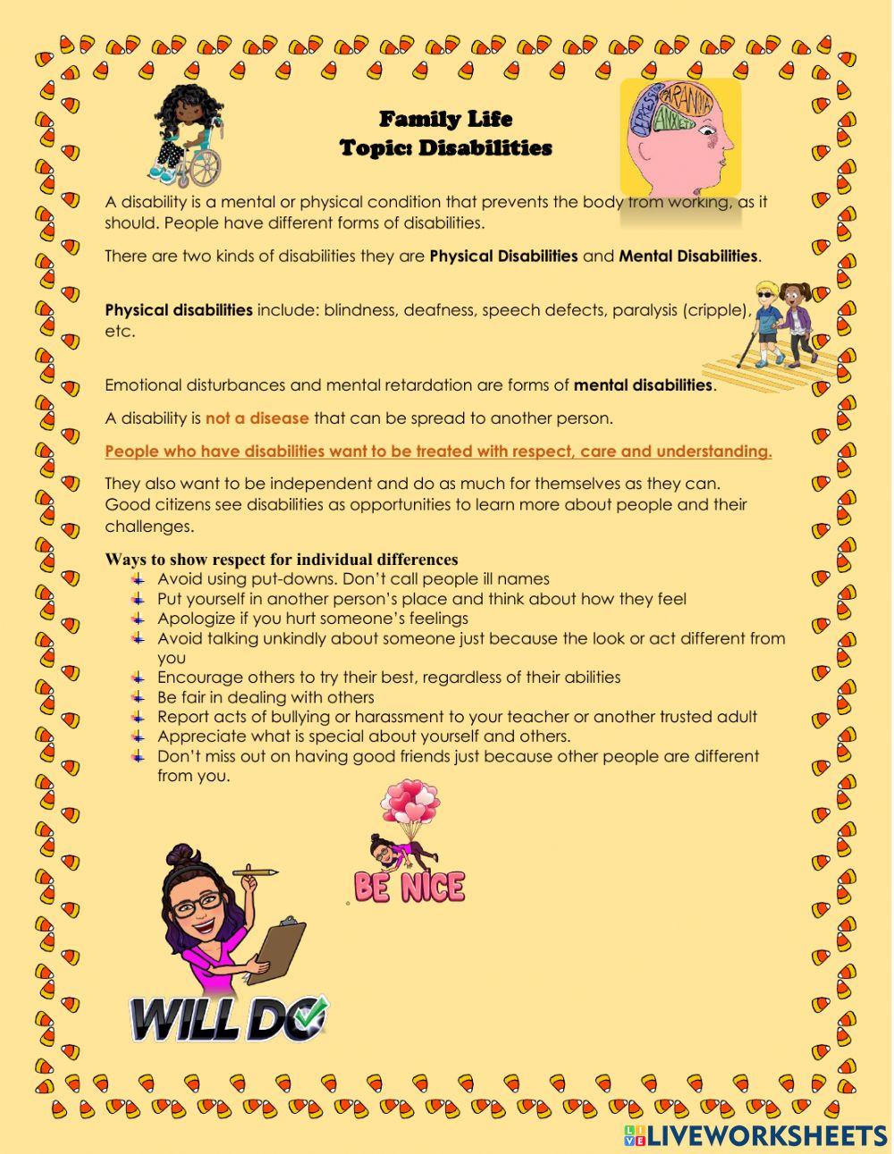 Types Of Disabilities Worksheet Live Worksheets types-of-disabilities-worksheet-live-worksheets