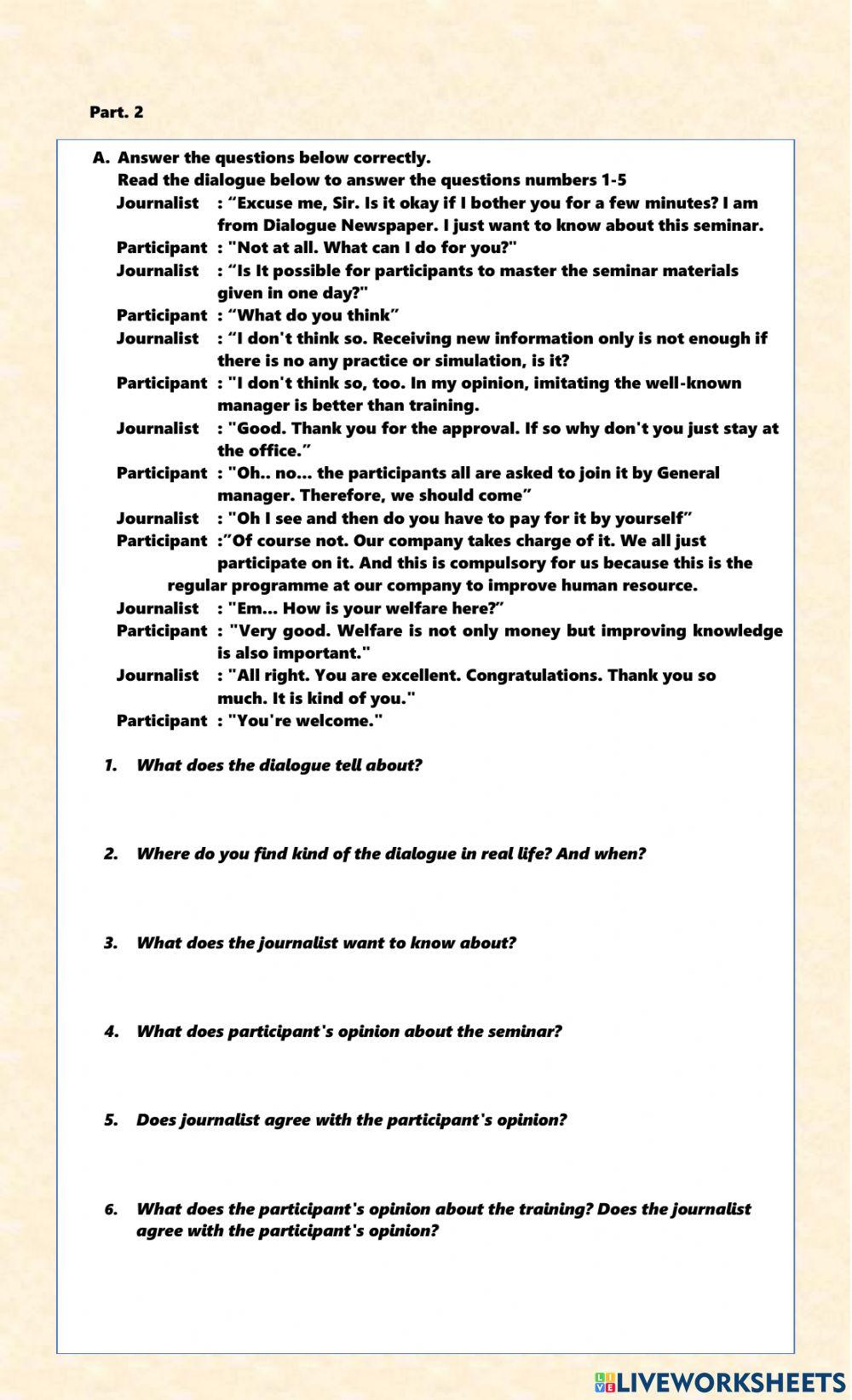English Semester Test Grade 11 worksheet | Live Worksheets