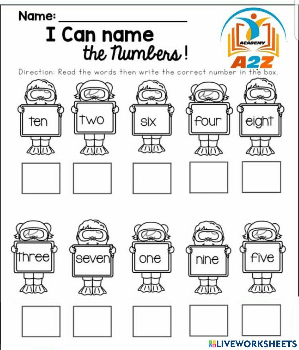 read and write the numbers online exercise for | Live Worksheets
