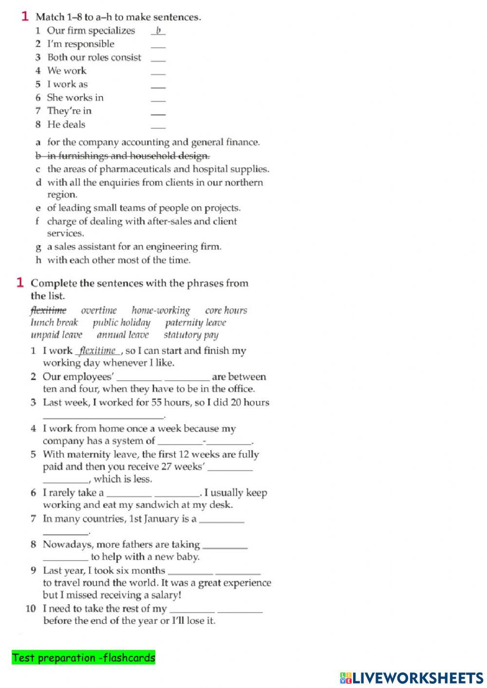 Test preparation - I-II Int Bus Res 2154348