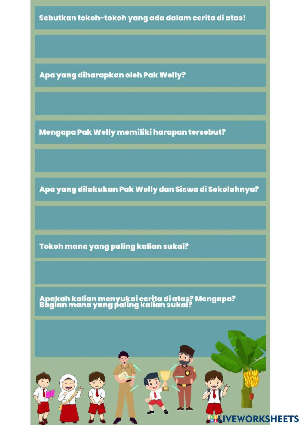 Pak welly kepala sekolah worksheet | Live Worksheets