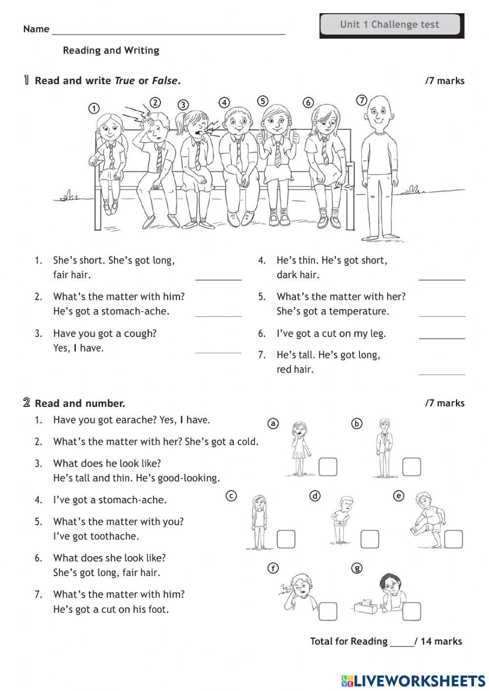 UNIT 1 TEST - L… | Free Interactive Worksheets | 6902489