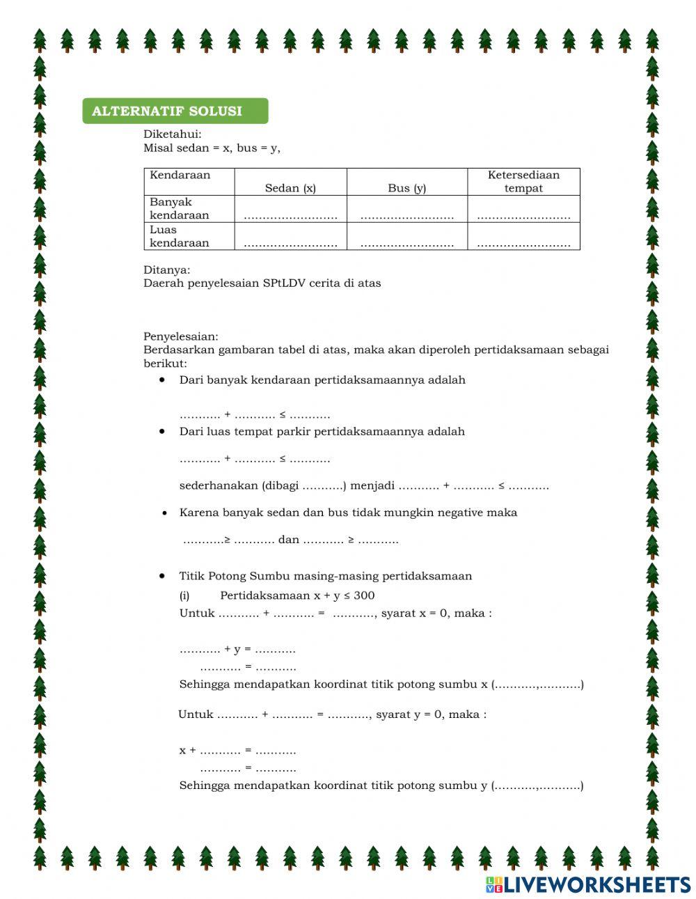 SPtLDV KELAS X SMK worksheet | Live Worksheets