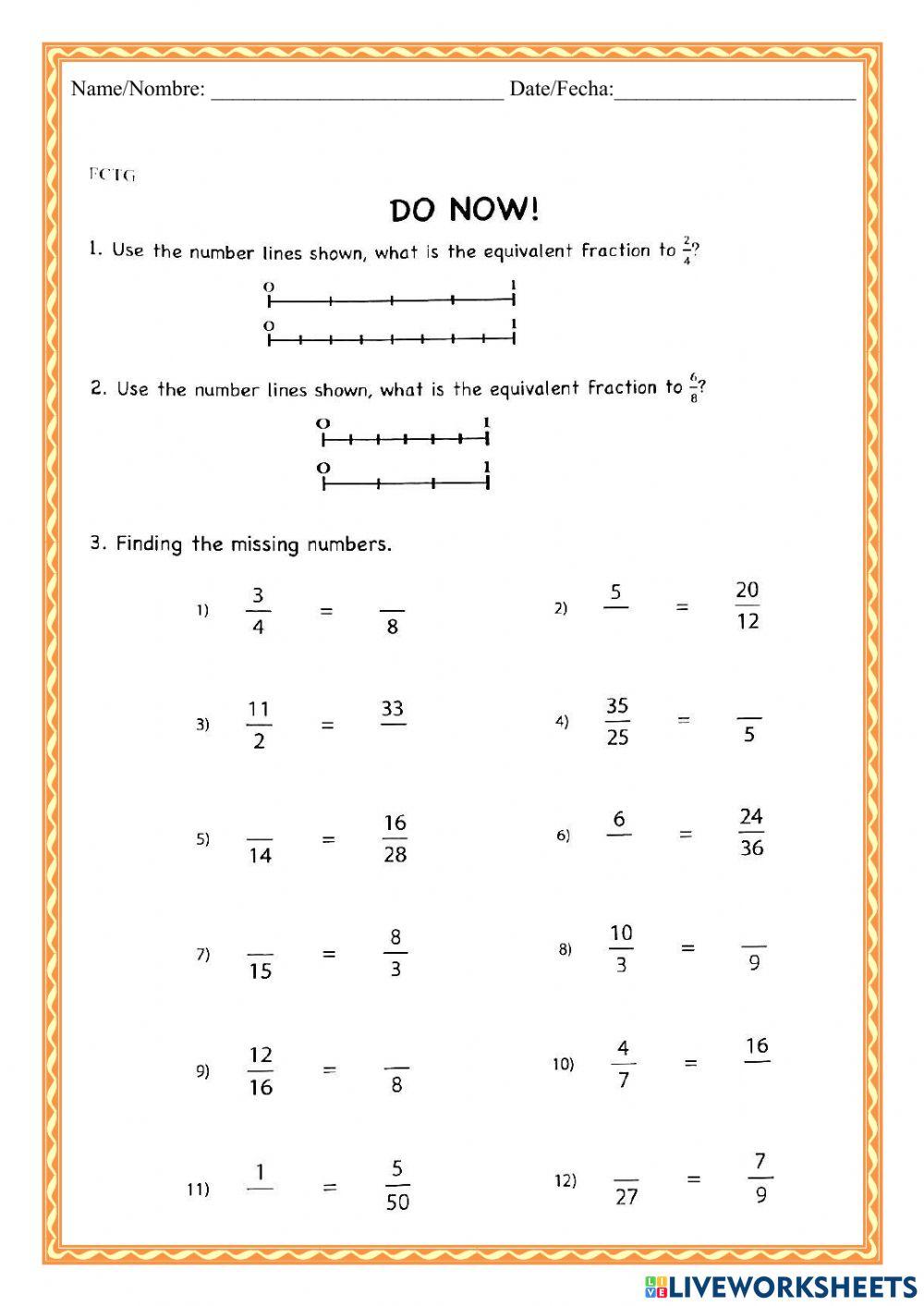 WCMFR Equivalen… | Free Interactive Worksheets | 2155231