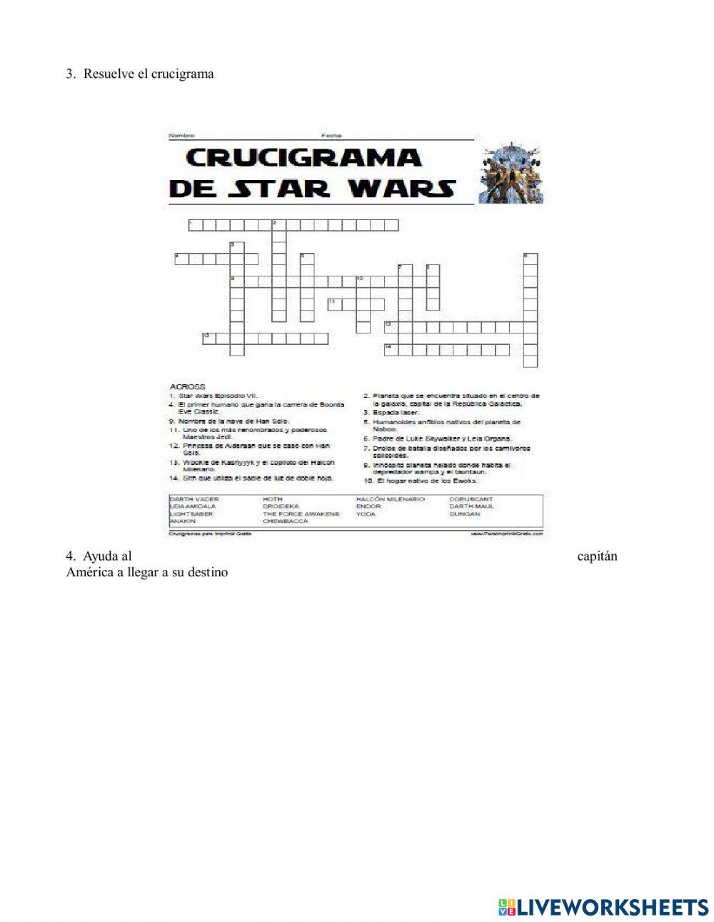 Marvel exercise | Live Worksheets