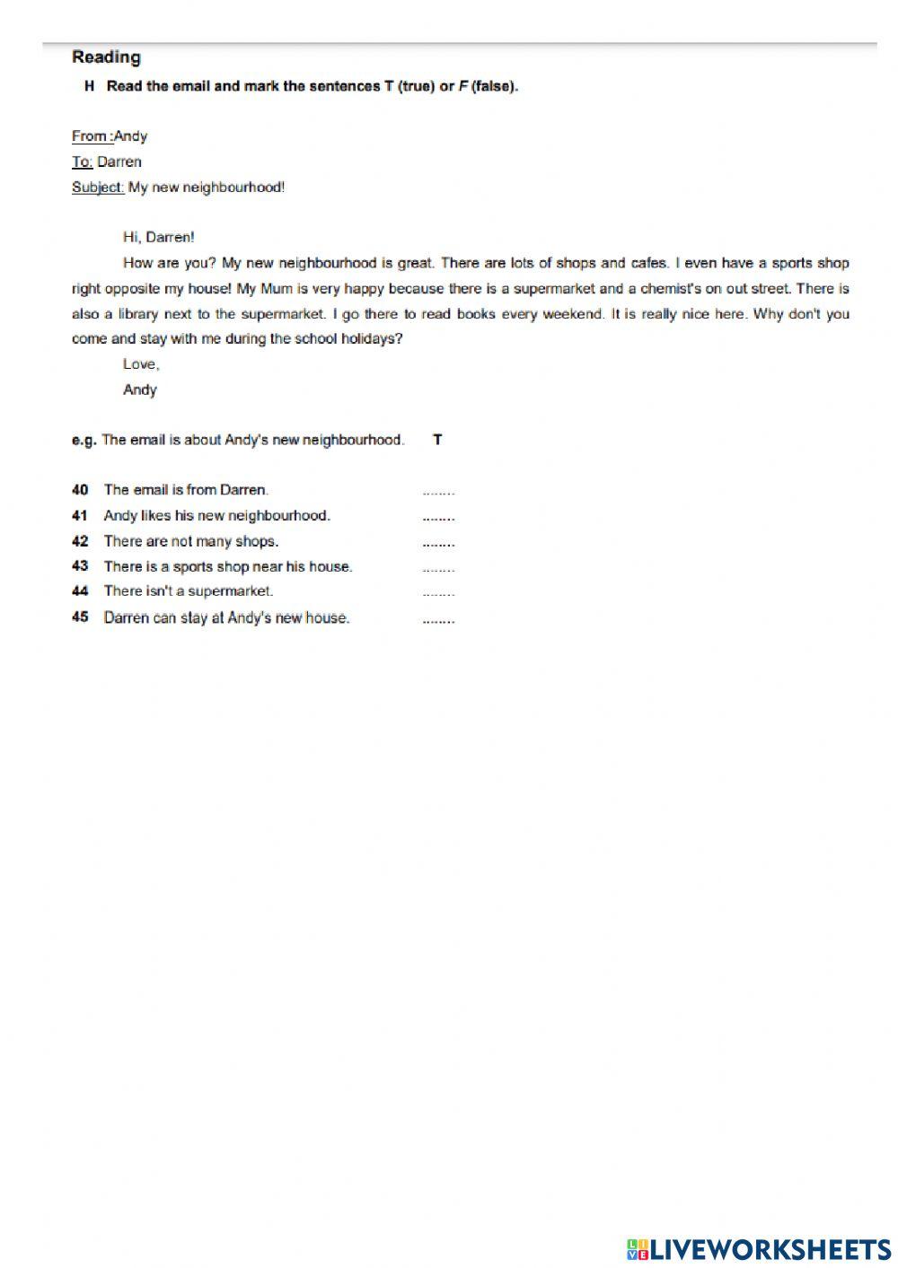 Spotlight 6 Mod… | Free Interactive Worksheets | 4028396