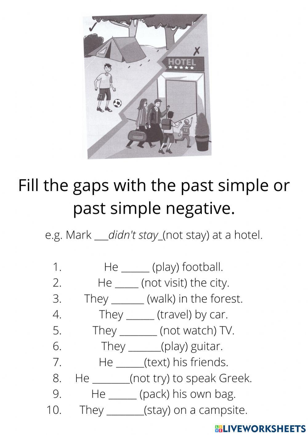 Past Simple and neg 6B 2156512 | catherine land | Live