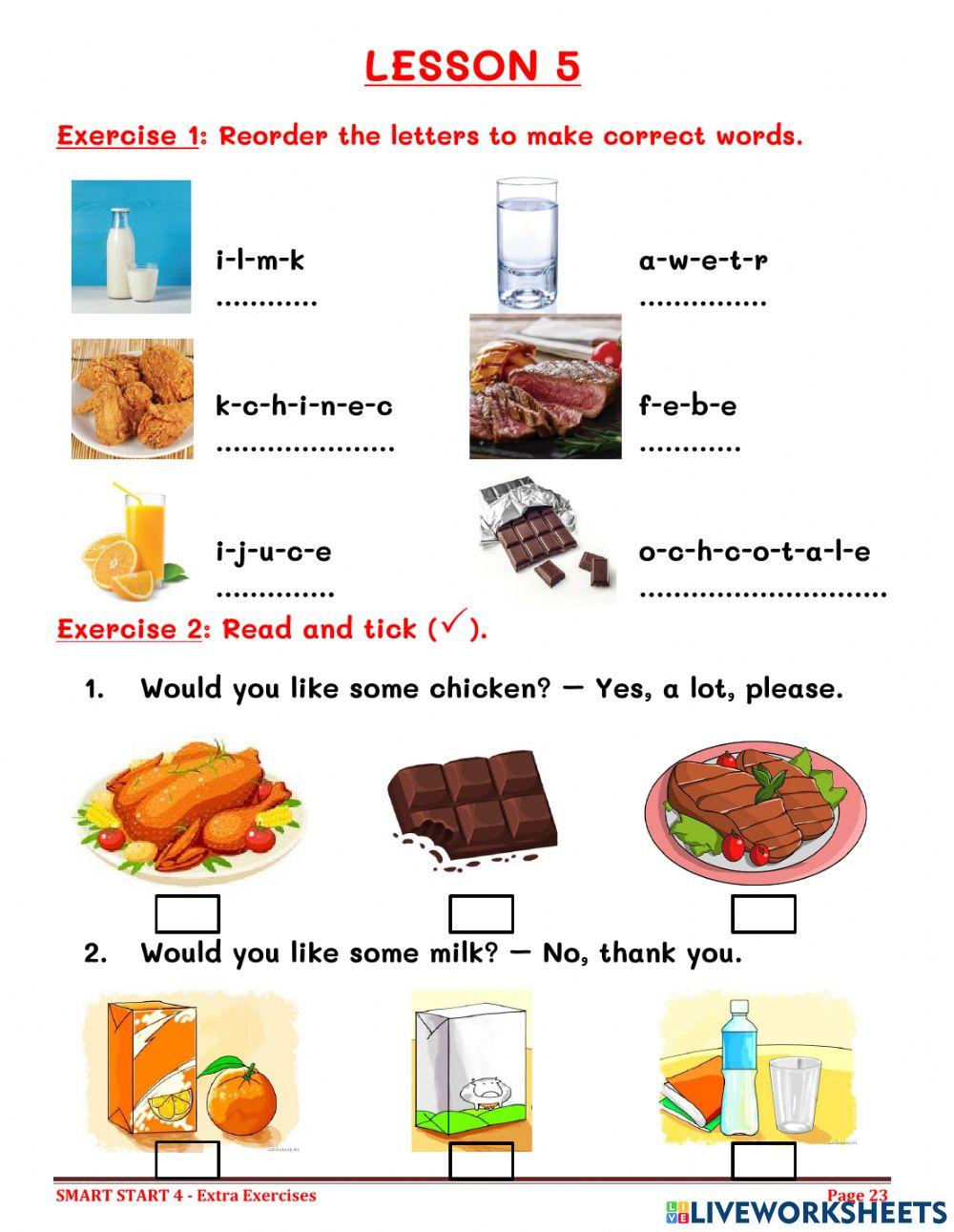 Iss 4 theme 1 lesson 5 worksheet | Live Worksheets