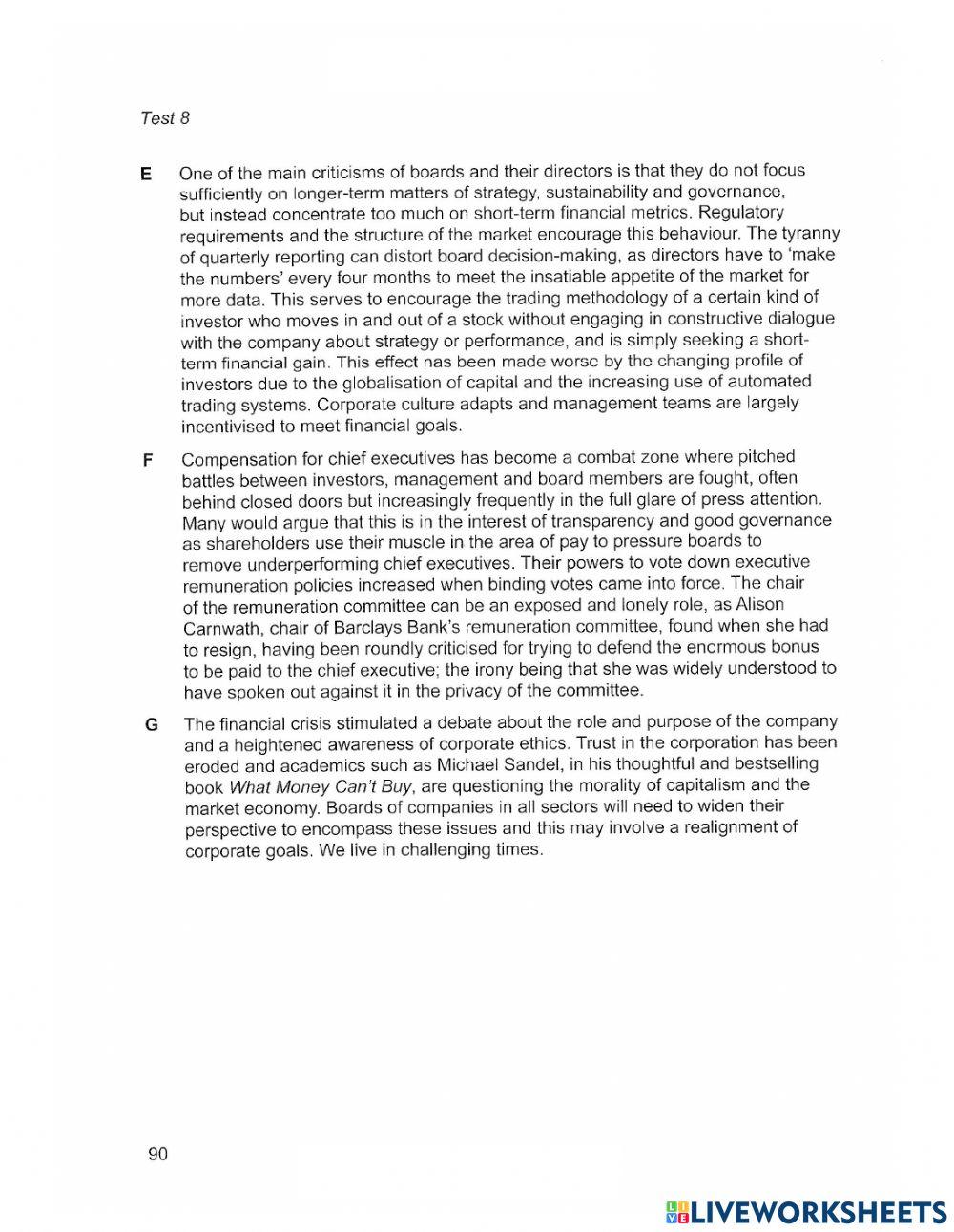 Ielts read extra 55 worksheet | Live Worksheets