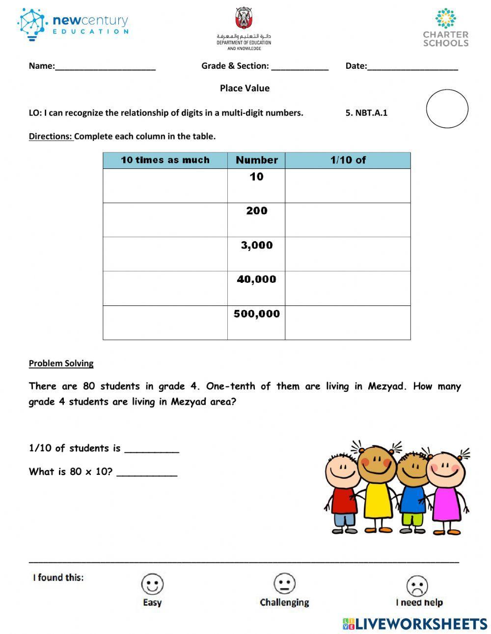 Place Value Relationship Worksheet Live Worksheets place-value-relationship-worksheet-live-worksheets