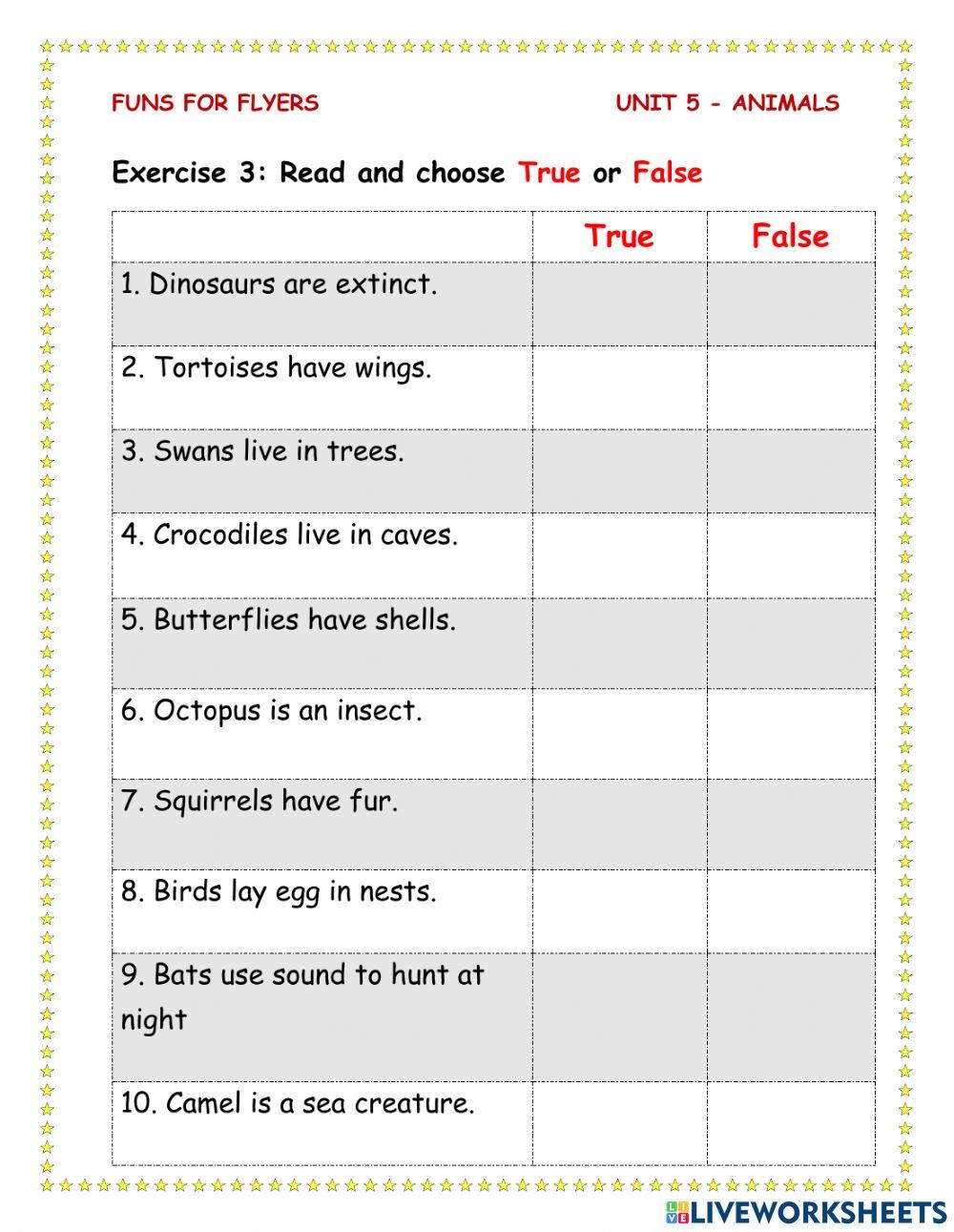 Fun For Flyers-… | Free Interactive Worksheets | 2157676