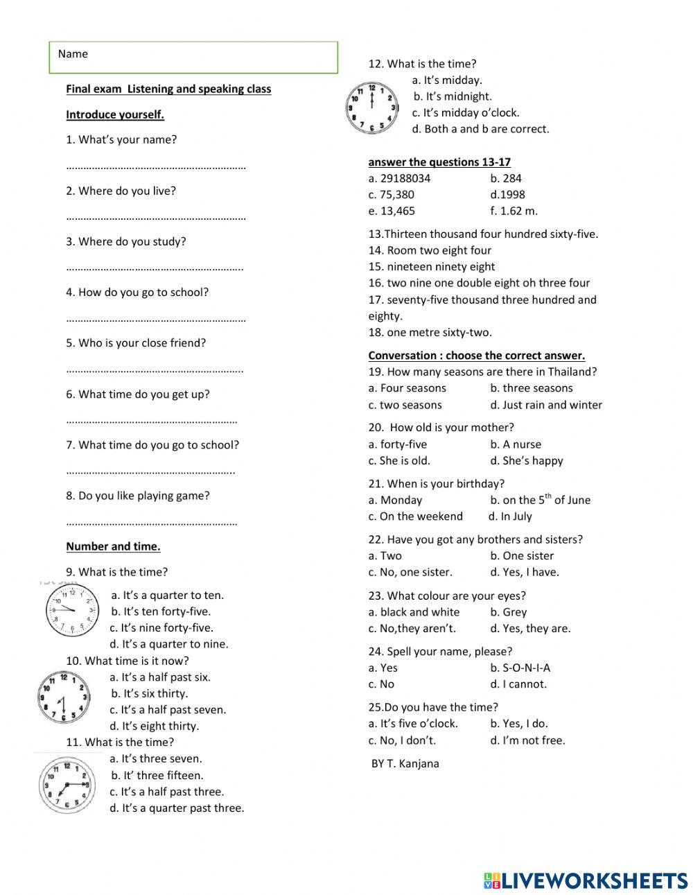 Conversation and time 2158312 | kanjana | Live