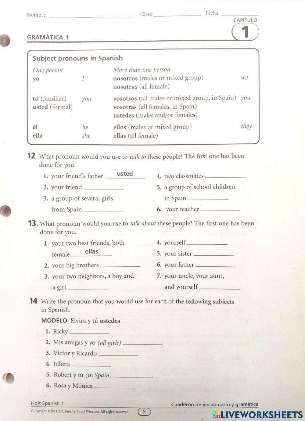 Grade 10 Subjec… | Free Interactive Worksheets | 6903358