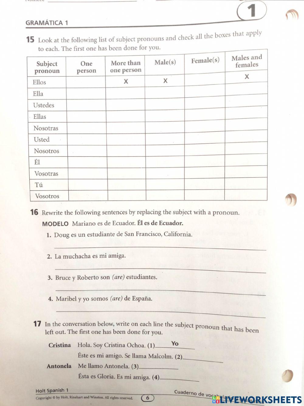 Grade 10 Subjec… | Free Interactive Worksheets | 6903358
