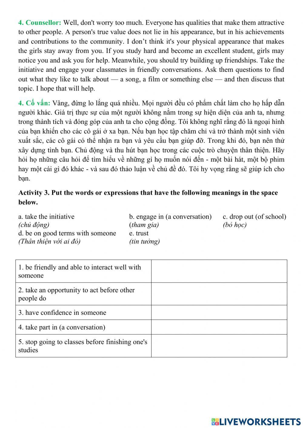 English 11-u2: reading 2158968 | Tran Thi Tuyet Huong